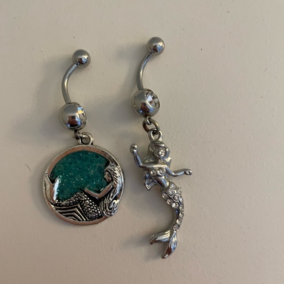 Jewelry | Two Mermaid Belly Button Rings | Poshmark